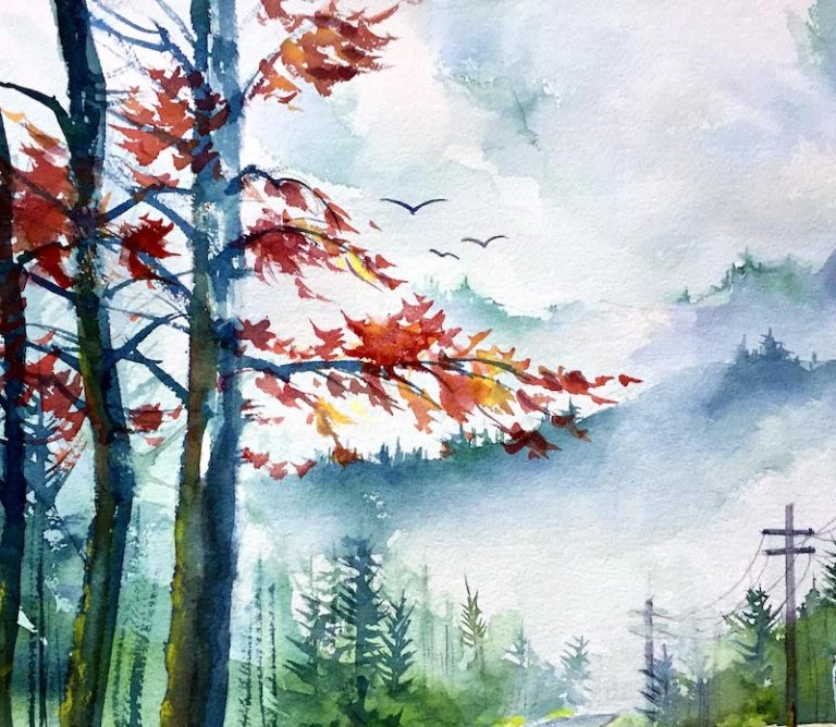 How to Create a Misty Atmospheric Watercolor Painting