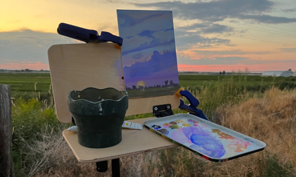 DIY Plein Air Painting Easel For Watercolor or Gouache